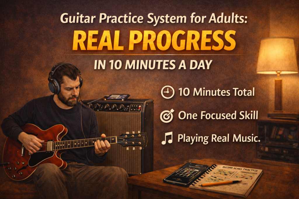 Guitar Practice System for Adults: Real Progress in 10 Minutes a Day ...